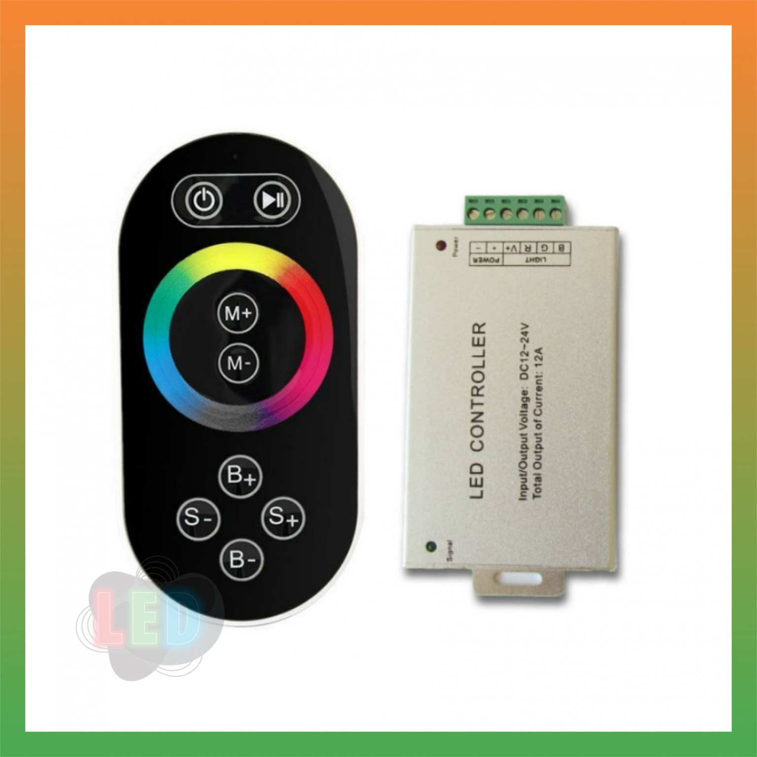 Контролер RGB за ЛЕД ленти - 18A 12V/24V 216W/432W - LED магазин ...